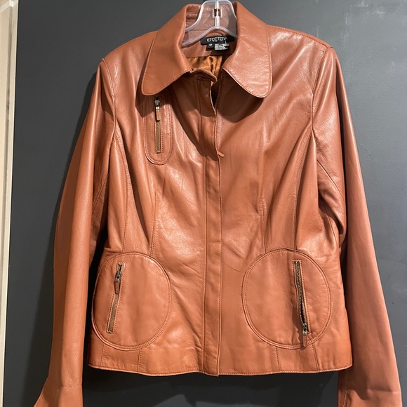 Etcetera | Jackets & Coats | Vintage Brown Leather Jacket | Poshmark